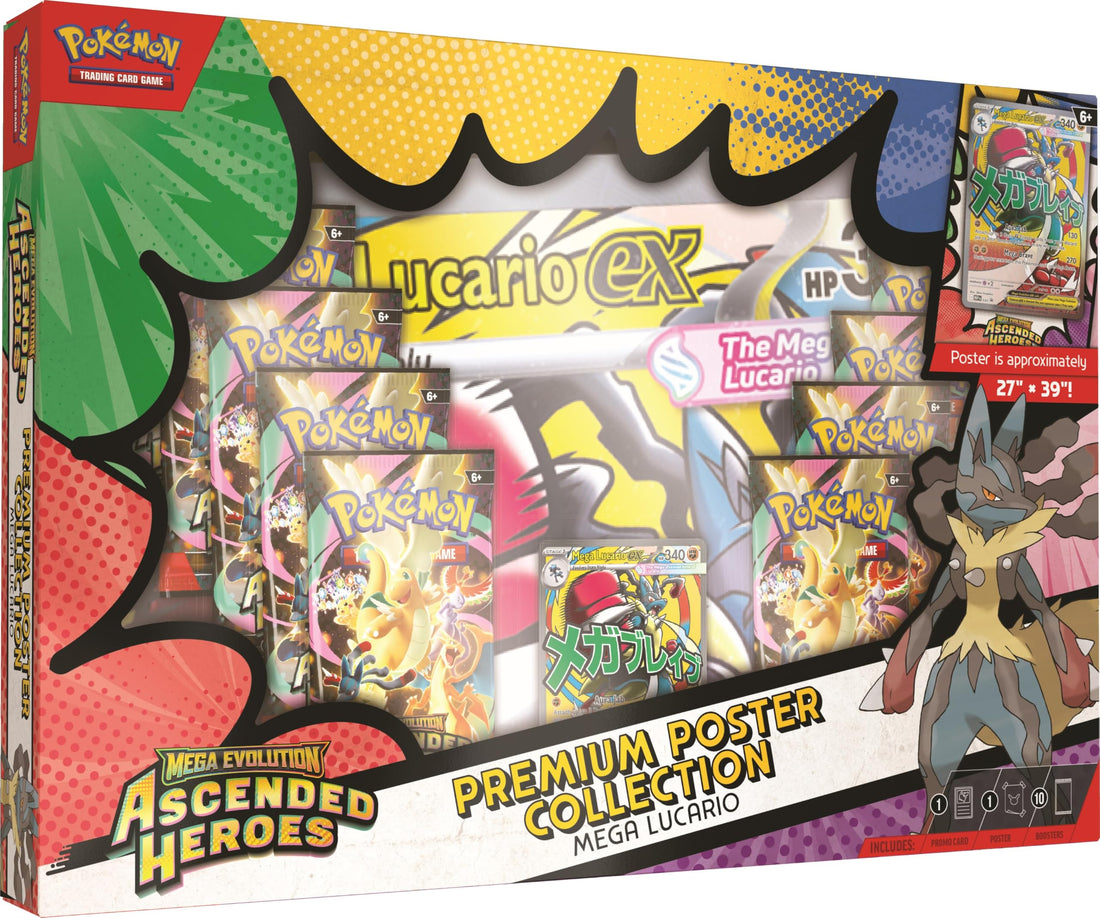 Pokémon TCG: Mega Evolution—Ascended Heroes Premium Poster Collection ...
