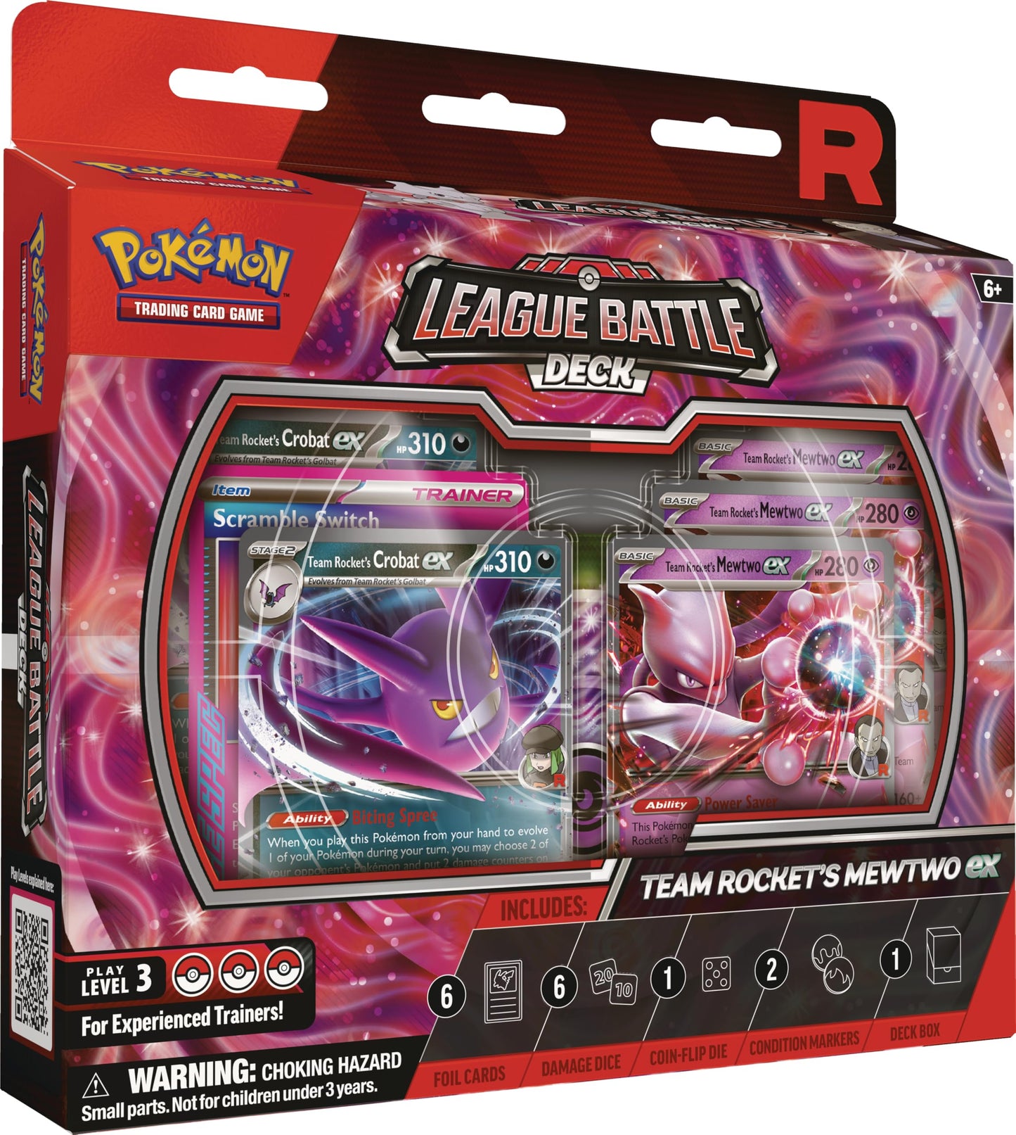 Pokémon TCG: Team Rocket’s Mewtwo ex League Battle Deck (1 Ready-to-Pl ...