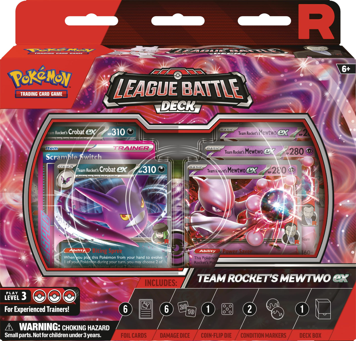 Pokémon TCG: Team Rocket’s Mewtwo ex League Battle Deck (1 Ready-to-Pl ...
